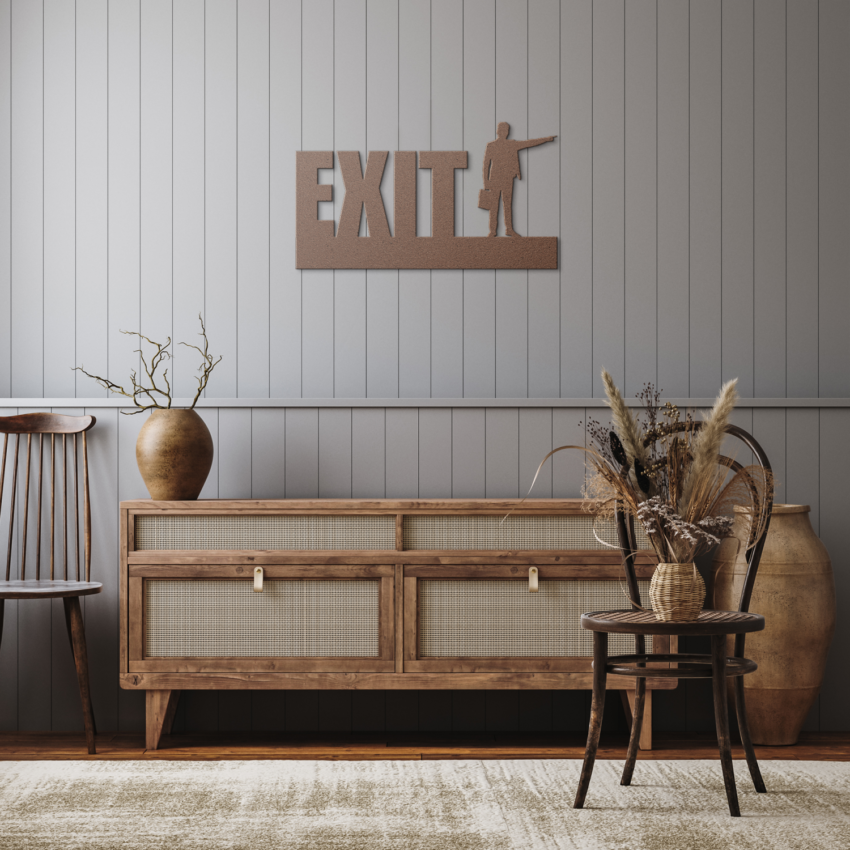 Metal Exit Sign - SIGN FILLED
